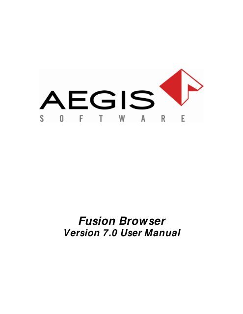 Fusion Browser - Aegis Software