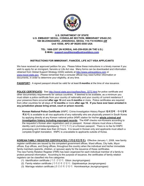 U.S. DEPARTMENT OF STATE U.S. EMBASSY ... - Asktheconsul.org