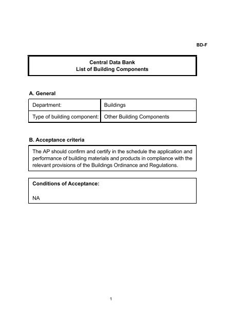 Other Building Components (eg glazing barrier