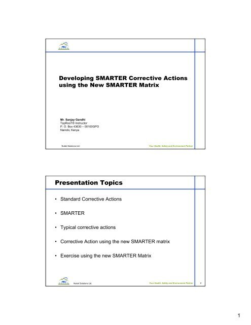 Download file - TapRooT