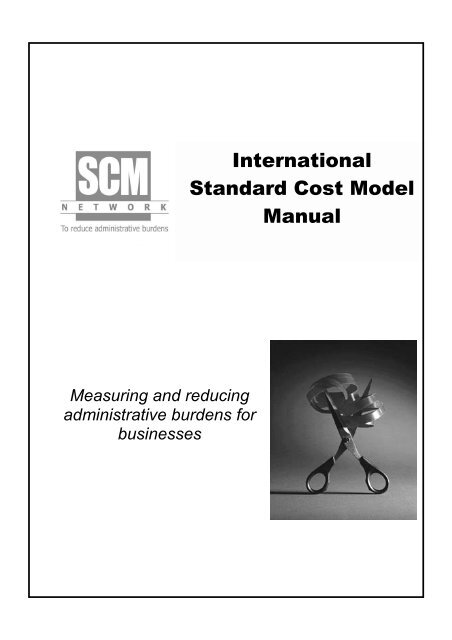 International Standard Cost Model Manual - Organisation for ...