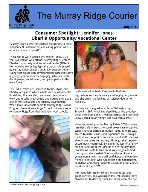 July 2012.pub - Murray Ridge Center