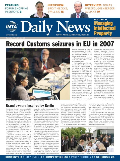 01-32 News - Managing Intellectual Property