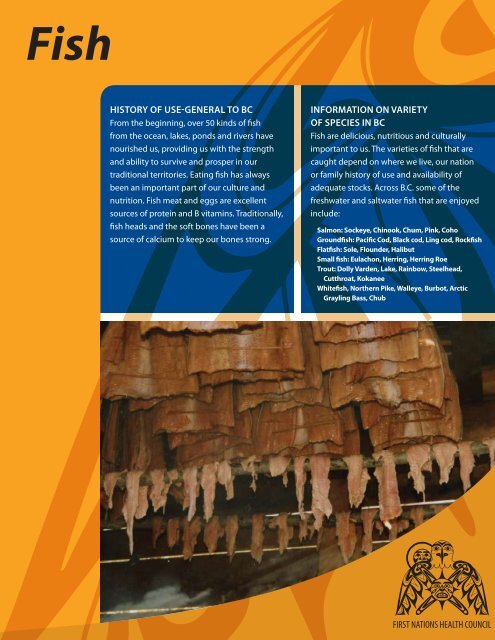 Traditional Food Facts Sheets - First Nations Health Council