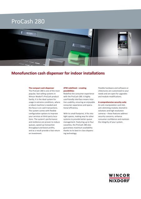 ProCash 280 - Wincor Nixdorf