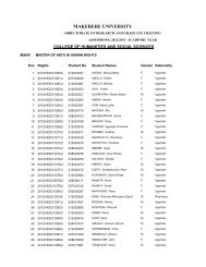 graduation booklet - Makerere University