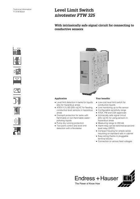 Nivotester FTW 325 (Technical Information)