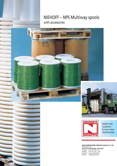 NIEHOFF – NPS Multiway spools - Maschinenfabrik NIEHOFF