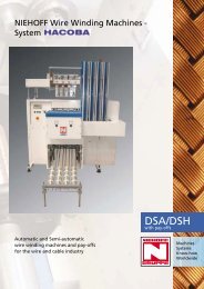 NIEHOFF – NPS Multiway spools - Maschinenfabrik NIEHOFF