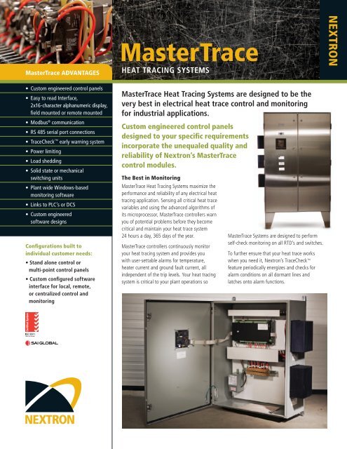 Mastertrace Heat Tracing System - Nextron