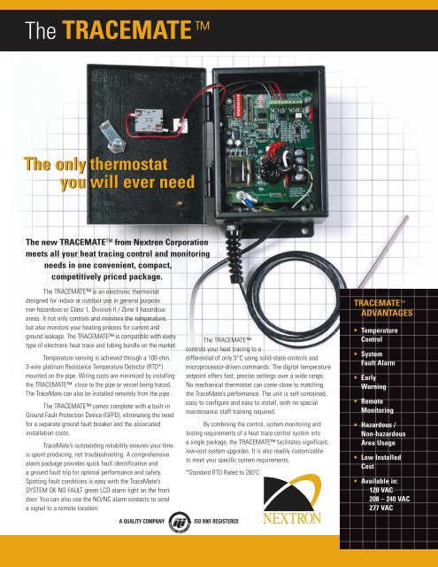 TraceMate Product Sheet - Nextron