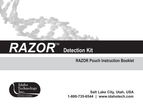 RAZOR Detection Kit - Pouch Instruction Booklet