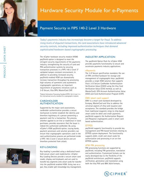 Hardware Security Module for e-Payments - CryptoTech