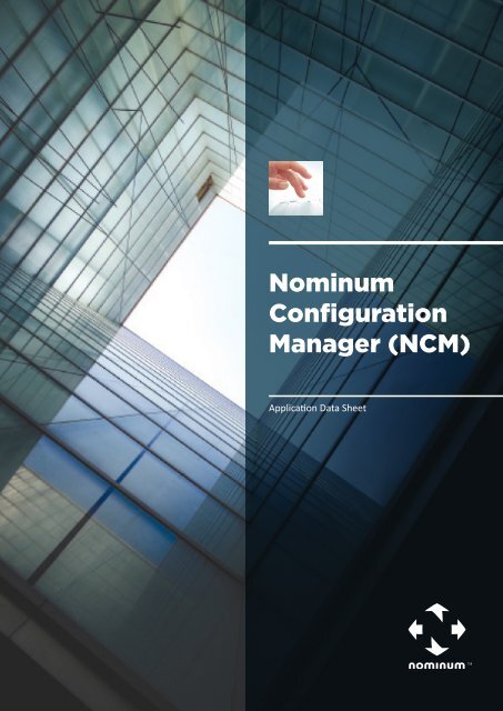 Nominum Configuration Manager (NCM)