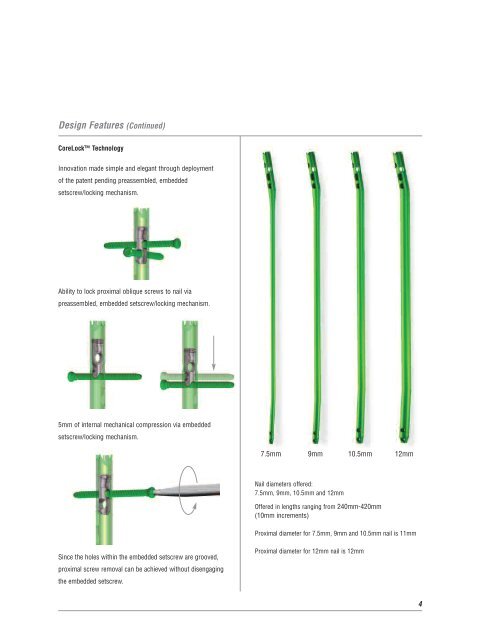 Design Features (Continue