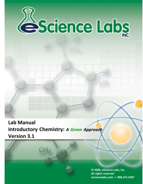 Lab Manual Introductory Chemistry - eScience Labs