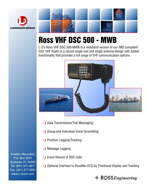 Ross VHF DSC 500 - MWB - L-3 Communications Aviation Recorders