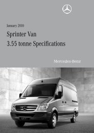Sprinter Van 4.49-5.0 tonne Specifications - Mercedes-Benz Vans ...