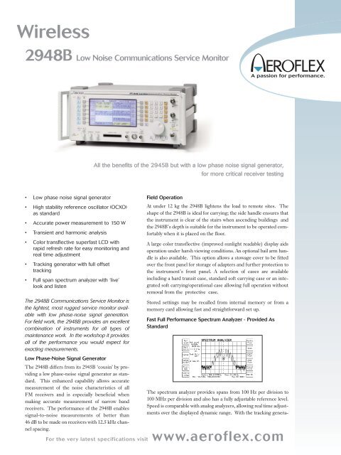 2948B Data Sheet - Aeroflex