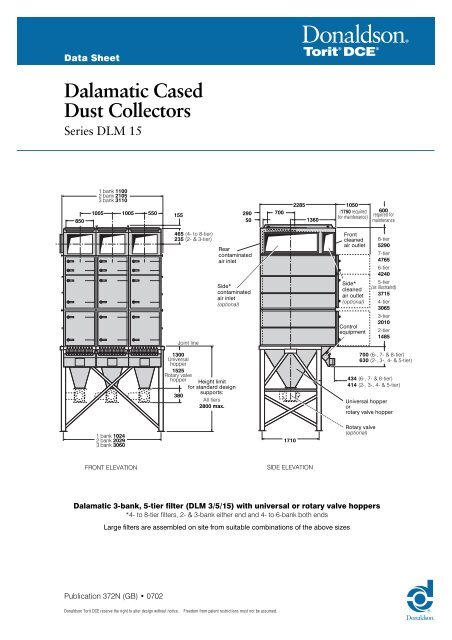 Dalamatic Cased Dust Collectors