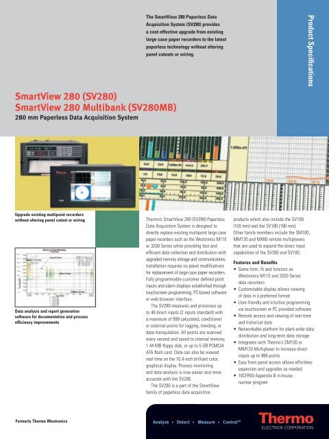 SmartView 280 (SV280) SmartView 280 Multibank (SV280MB)