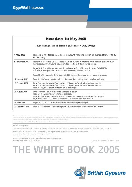 White Book - GypWall Classic