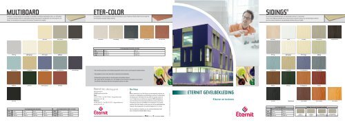 MULTIBOARD ETER-COLOR SIDINGS - Multiplaat Werkendam
