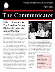 MHAUS GUIDELINES - MH Hotline Information - Malignant ...