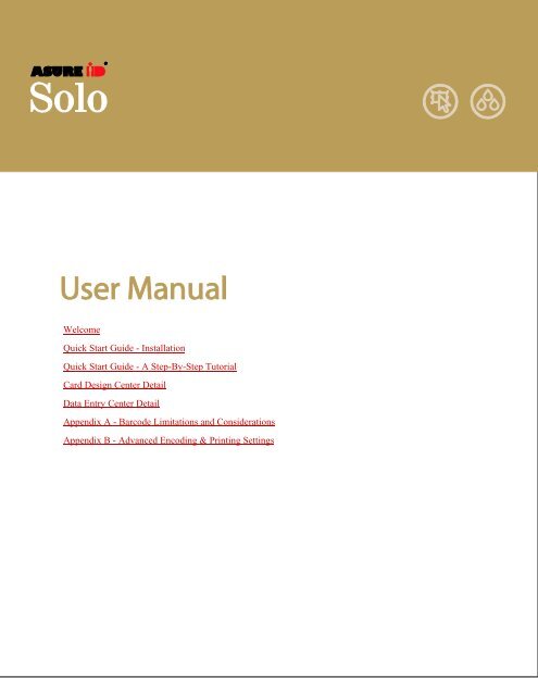 Asure ID Solo - User Manual - HID Global