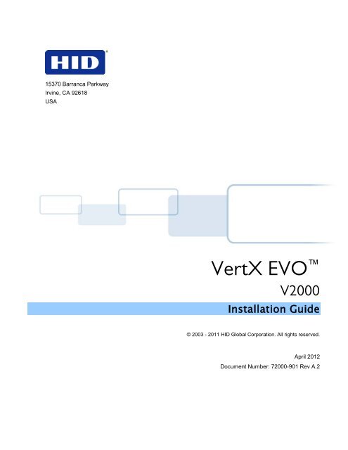 VertX EVO V2000 - HID Global