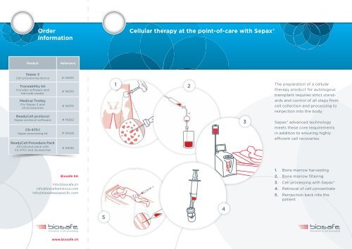 download ReadyCell Procedure Pack brochure - Biosafe SA