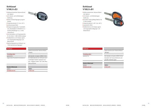 16 Schlüssel V109,V=E1