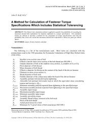 Advanced Bolt Torque Audit Yields Bolt Tension Data - Hexagon