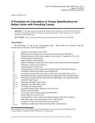Advanced Bolt Torque Audit Yields Bolt Tension Data - Hexagon