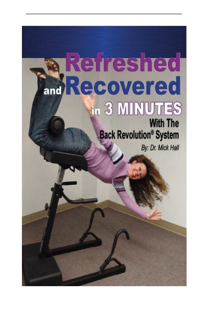 Back Revolution E-book here - Dr. Mick Hall
