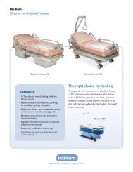 TotalCare Bariatric Plus Hospital Bed Specifications - Hill-Rom