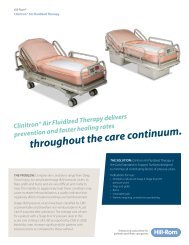 Clinitron-Air-Fluidized-Bed-Specifications - Hill-Rom