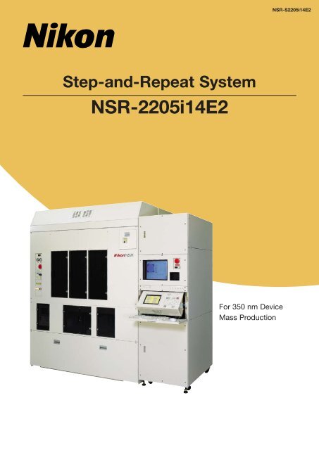Step-and-Repeat System NSR-2205i14E2 - Nikon