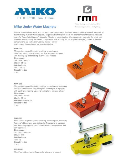 Miko Under Water Magnets