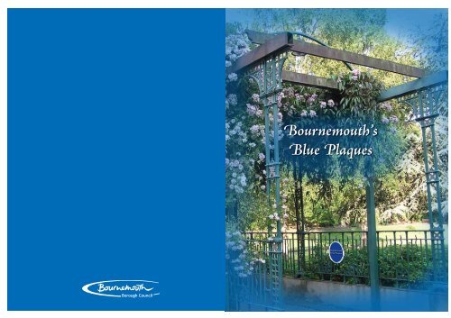 Blue Plaque booklet and map - Bournemouth Borough Council