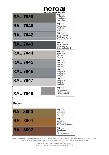 RAL 7039