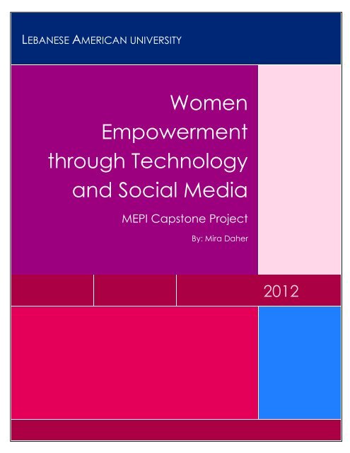 Women Empowerment through Technology and Social Media