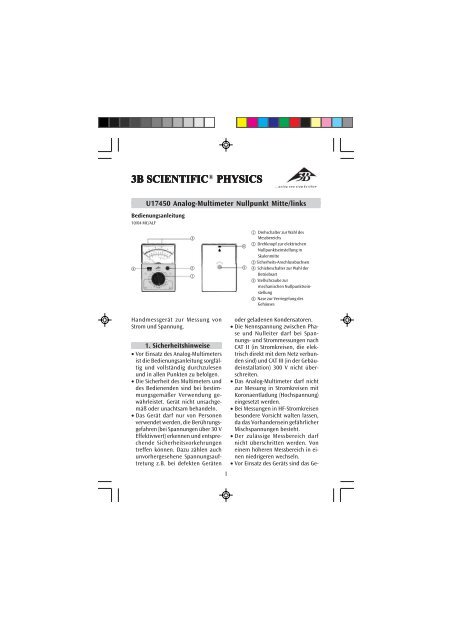 3B SCIENTIFIC 3B SCIENTIFIC® PHYSICS