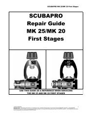 SCUBAPRO Repair Guide R290 - R190 Second Stages - Frogkick.dk
