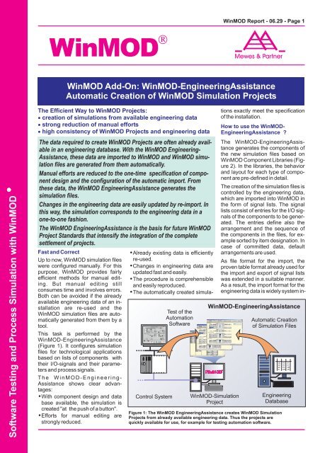 Report WinMOD EngineeringAssistance