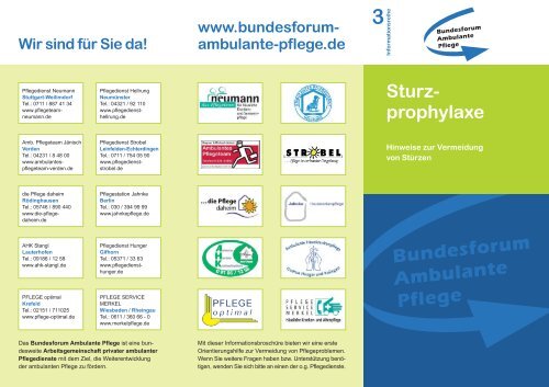 Sturz- prophylaxe - Bundesforum Ambulante Pflege