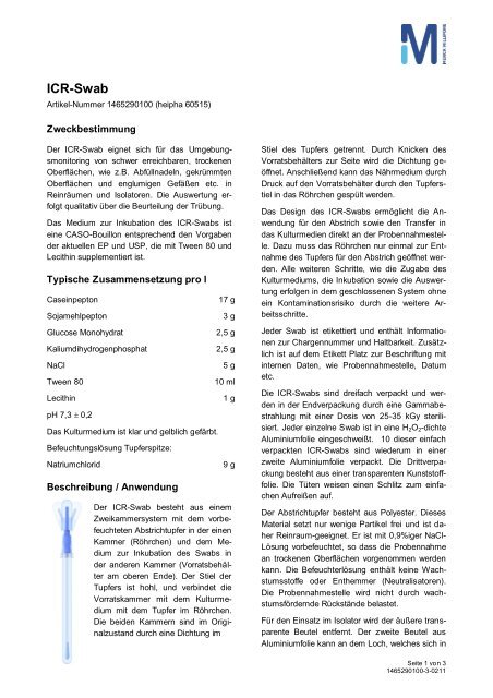 ICR-Swab - Heipha Dr.Müller GmbH