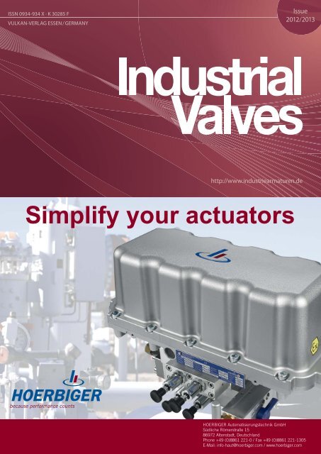 Simplify your actuators - Hoerbiger
