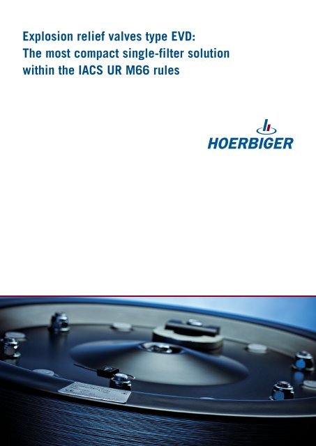 Explosion relief valves type EVD - Hoerbiger