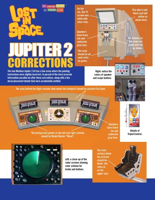CORRECTIONS - Moebius Models